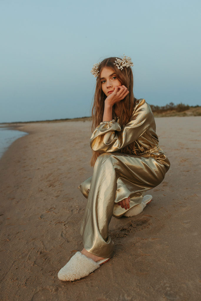 ARISTOCRAT KIDS | GOLDEN MOONLIGHT SILK JUMPSUIT | RIVIERA SS22 – House ...